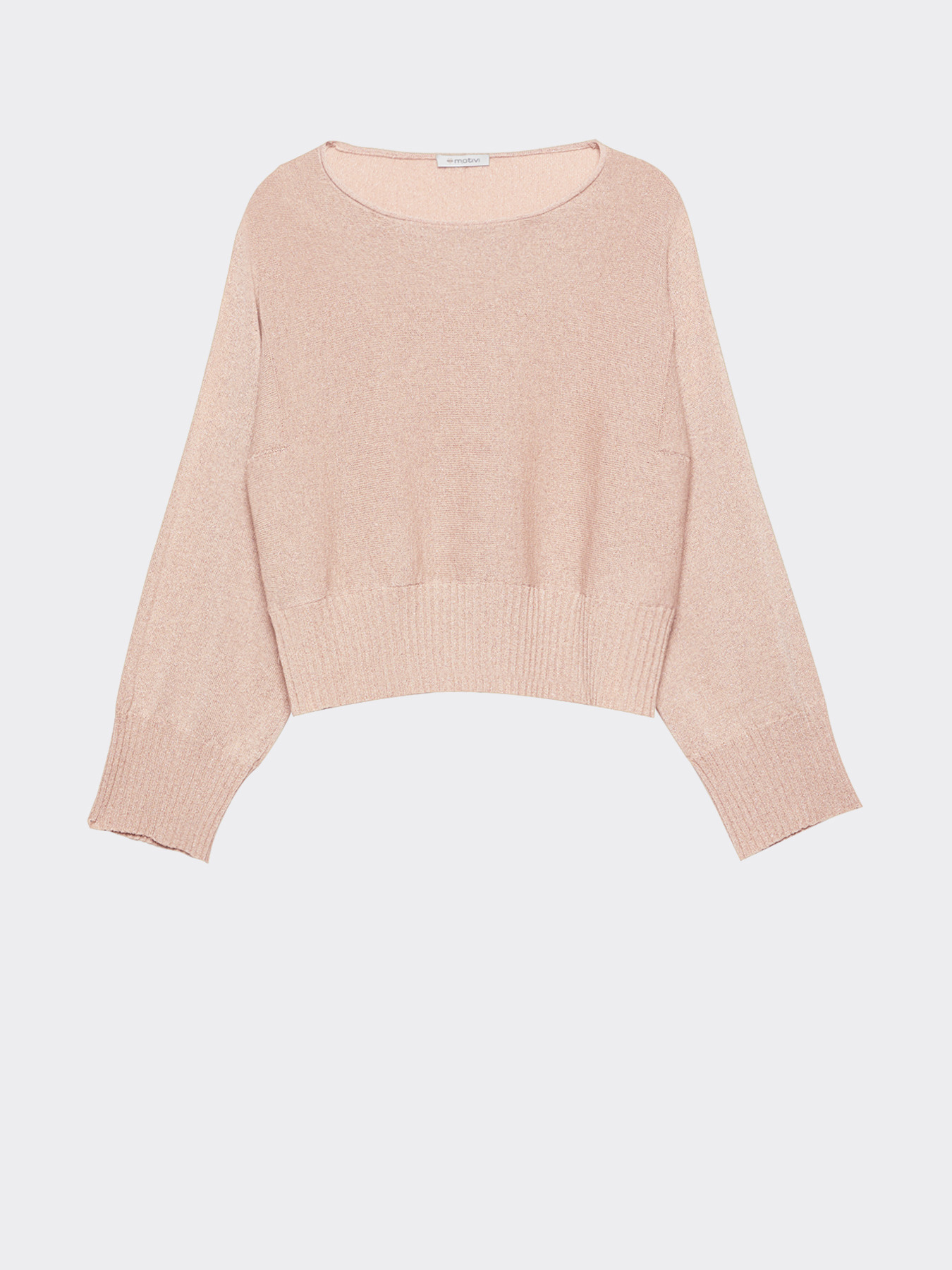 Lurexpullover im Boxy-Look