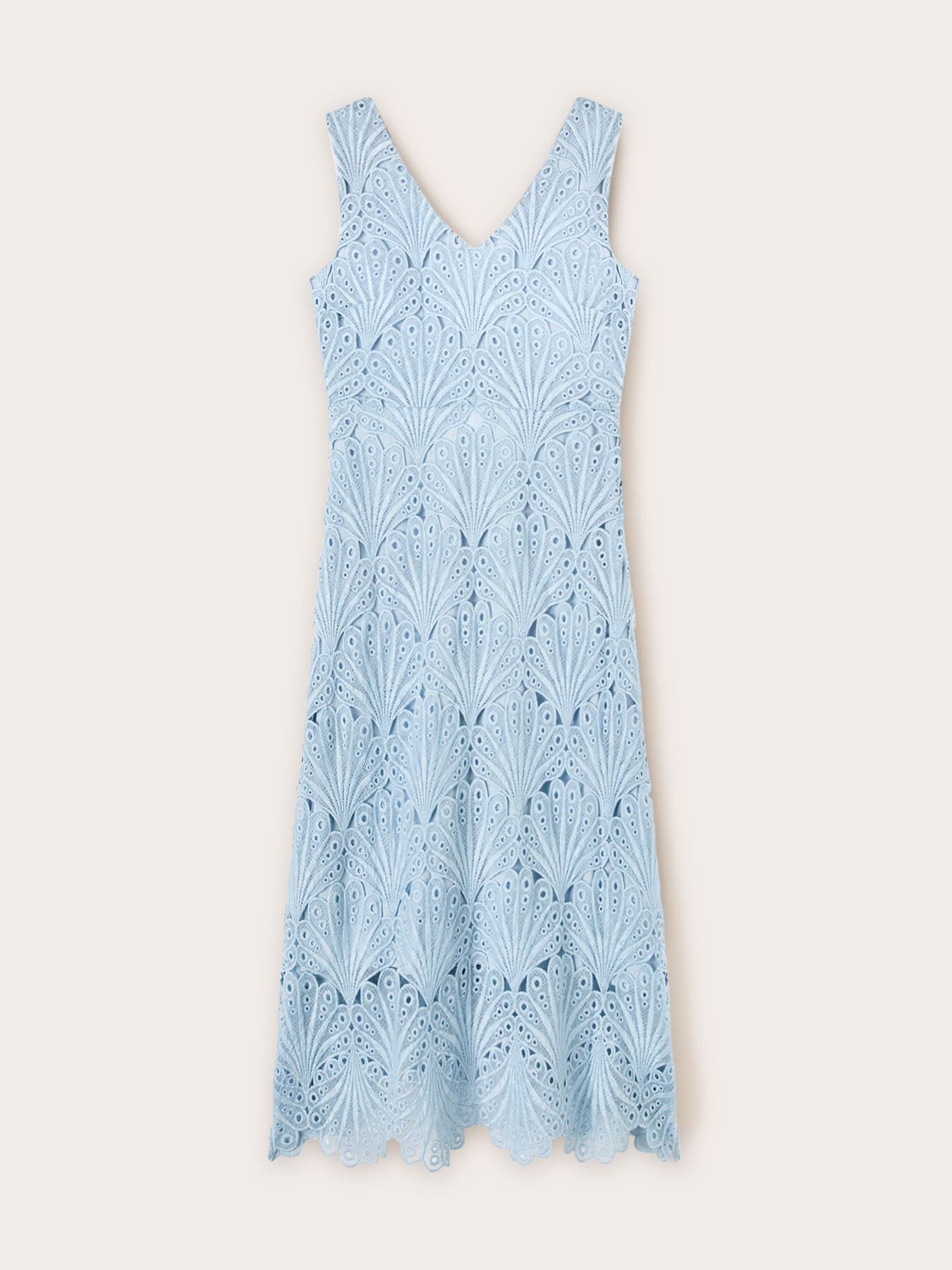 Rochie midi din dantelă macramé